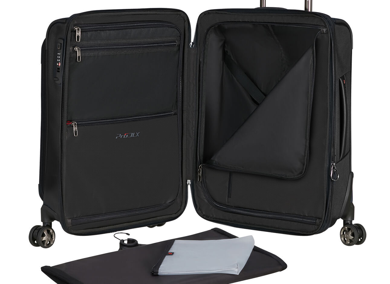 Pro-DLX 6 Spinner Expandable (4 wheels) 55cm Black | Samsonite UK