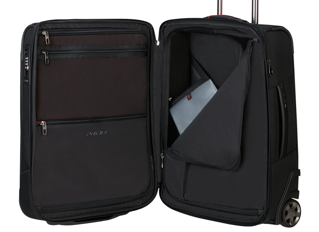Pro-DLX 6 Upright Expandable (2 wheels) 55cm Black | Samsonite UK