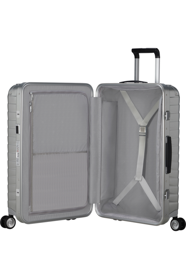 Proxis Alu Spinner (4 wheels) 69cm Silver | Samsonite UK